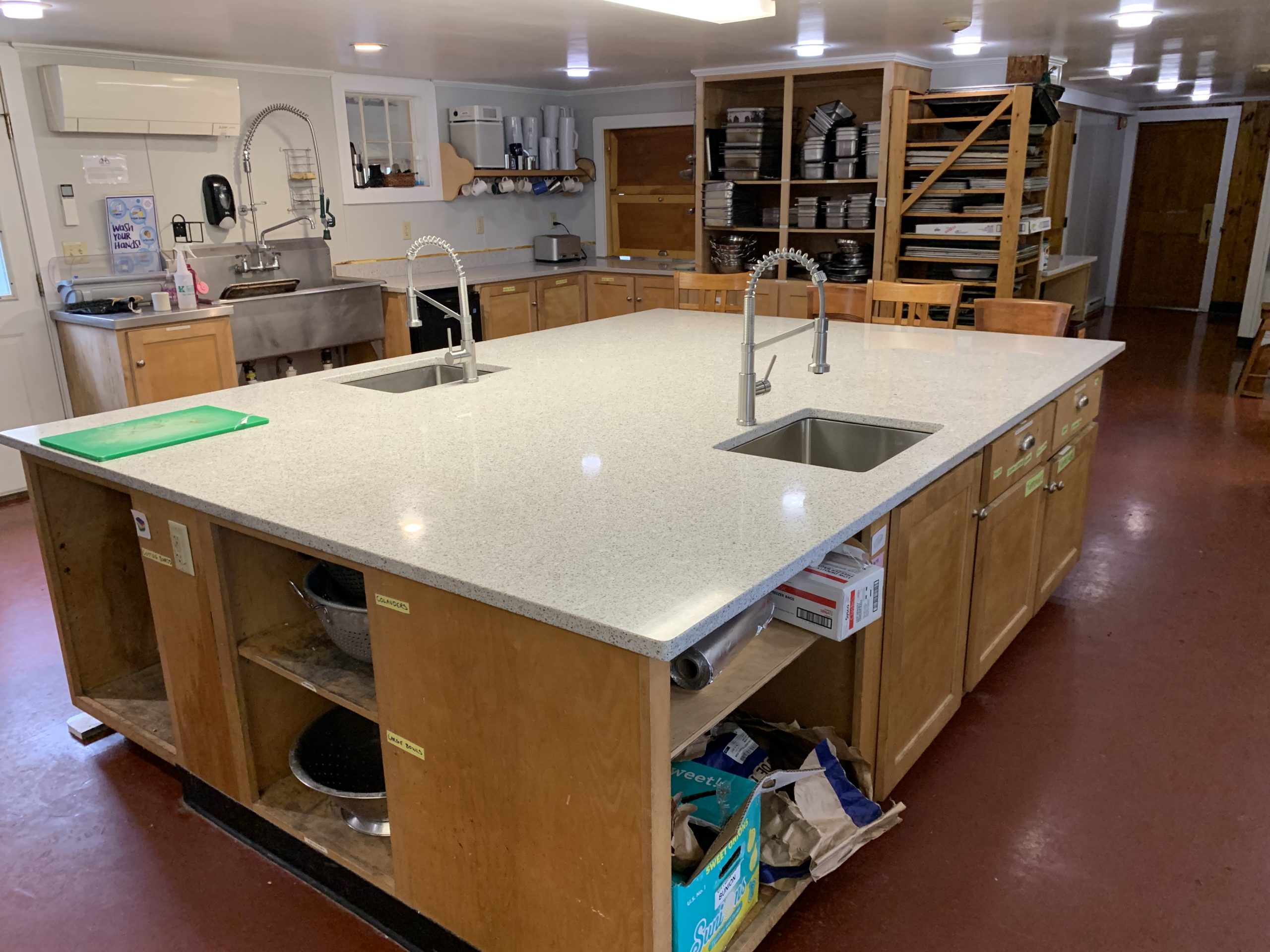 New Kitchen Counters - Camp Glen Brook